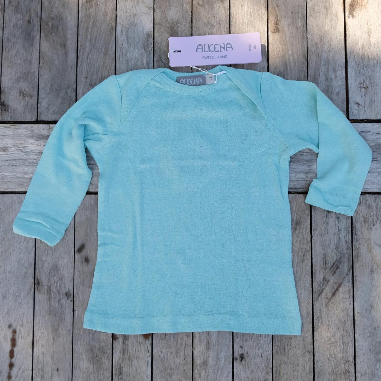 All-Silk Vest Top with Envelope Neck | Long-sleeved, Envelope-neck Baby ...