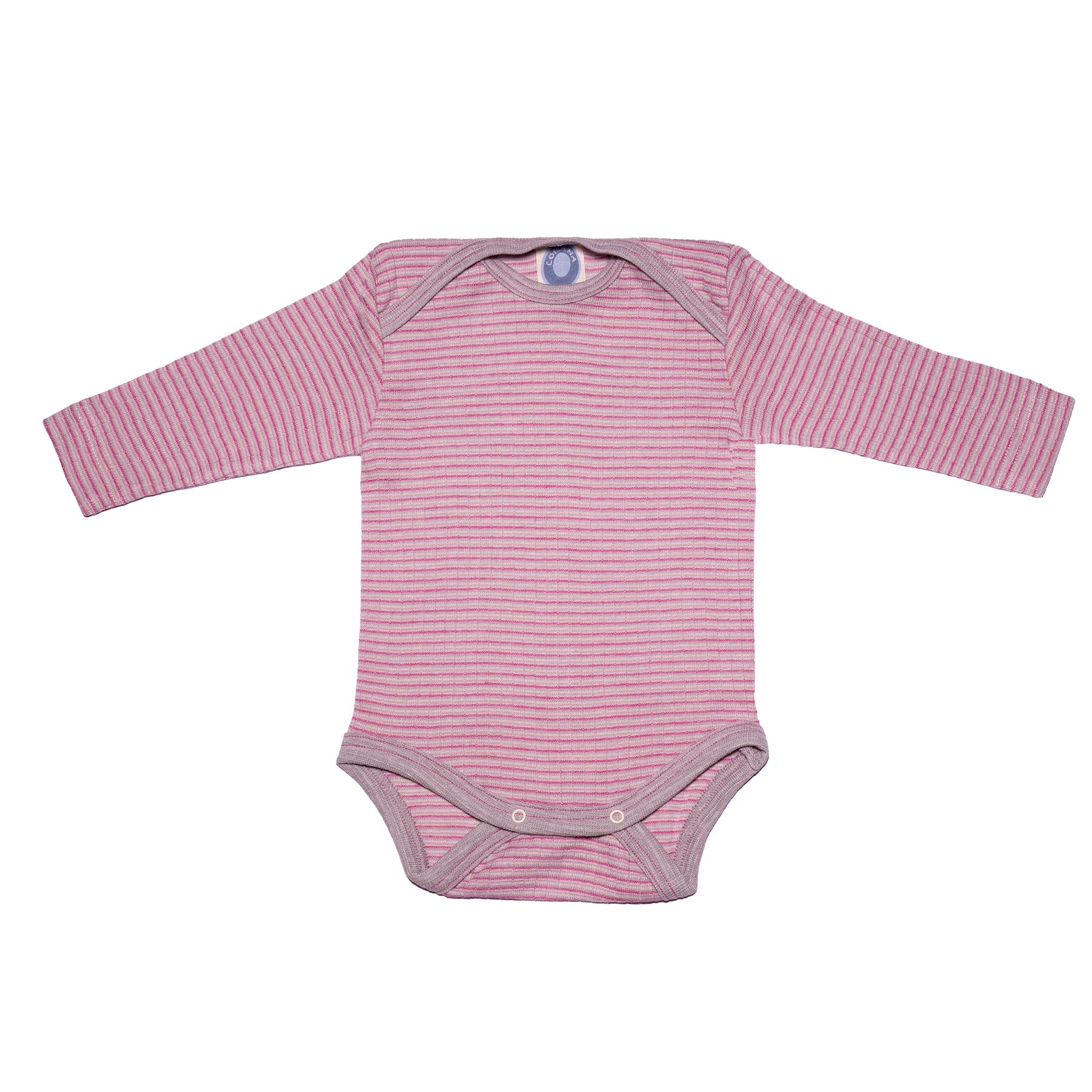 Envelope Neck Baby-Body in Organic Cotton, Wool & Silk [91053] - £14.40 ...