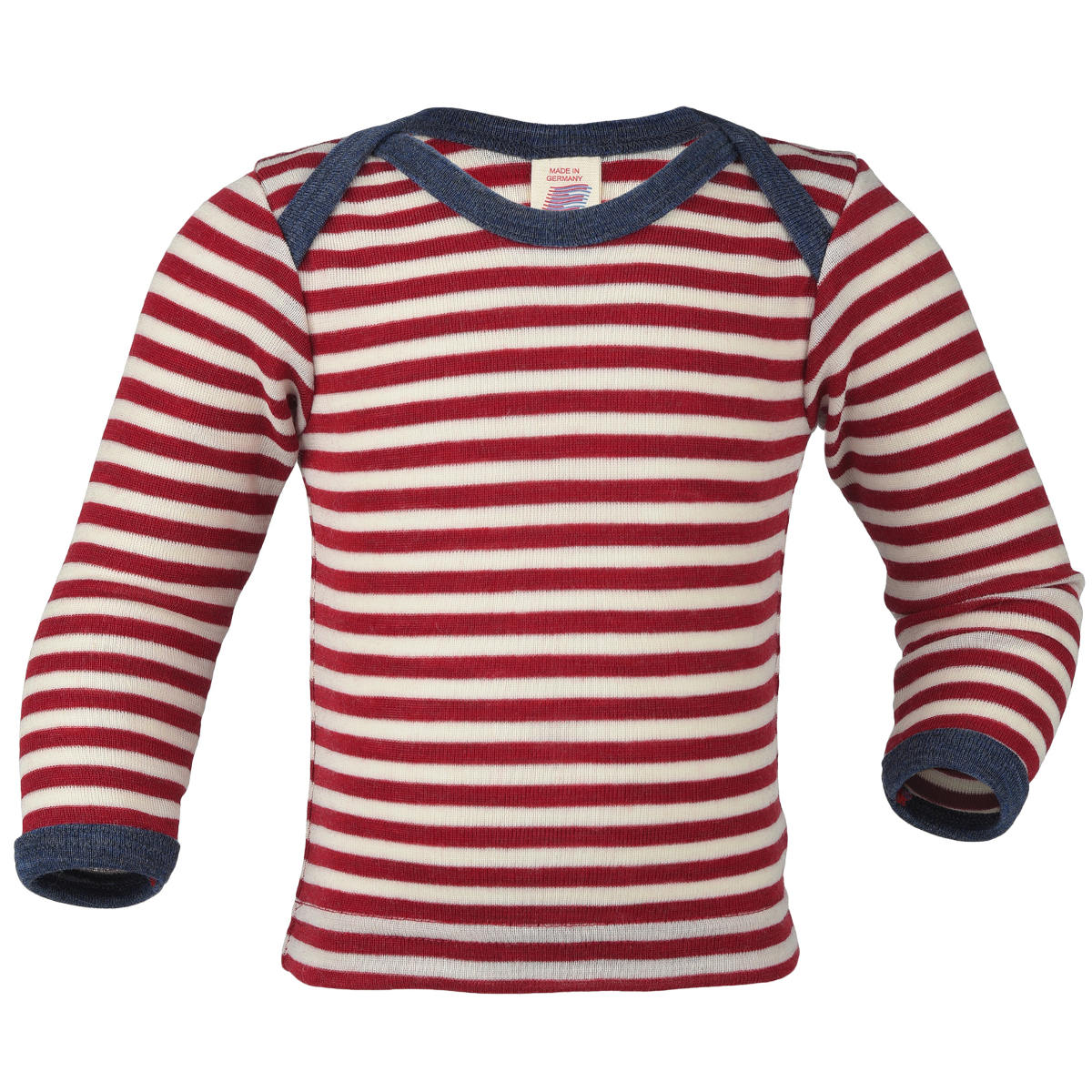 Fine Merino Wool Long-Sleeved Vest with Envelope Neck | Baby and ...