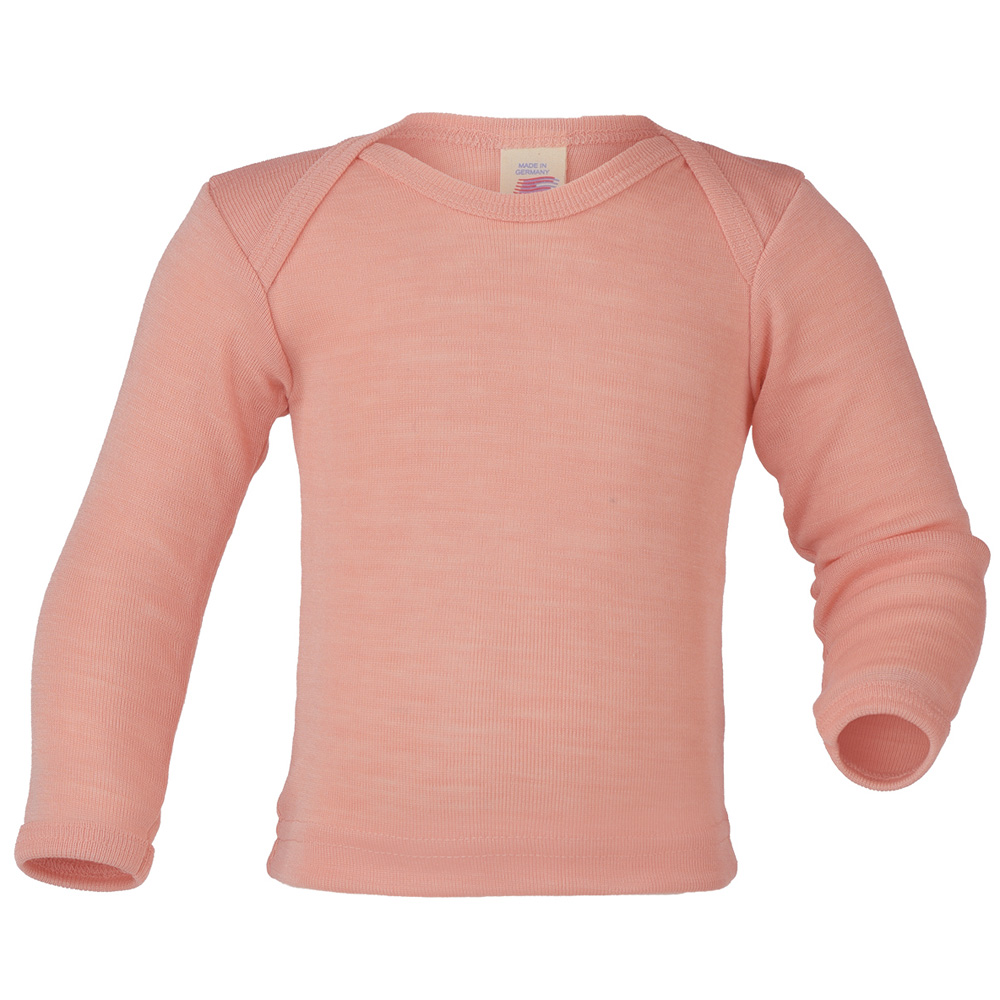 Silk & Wool Blend Vest, Long-sleeved, Env. neck - £20.30