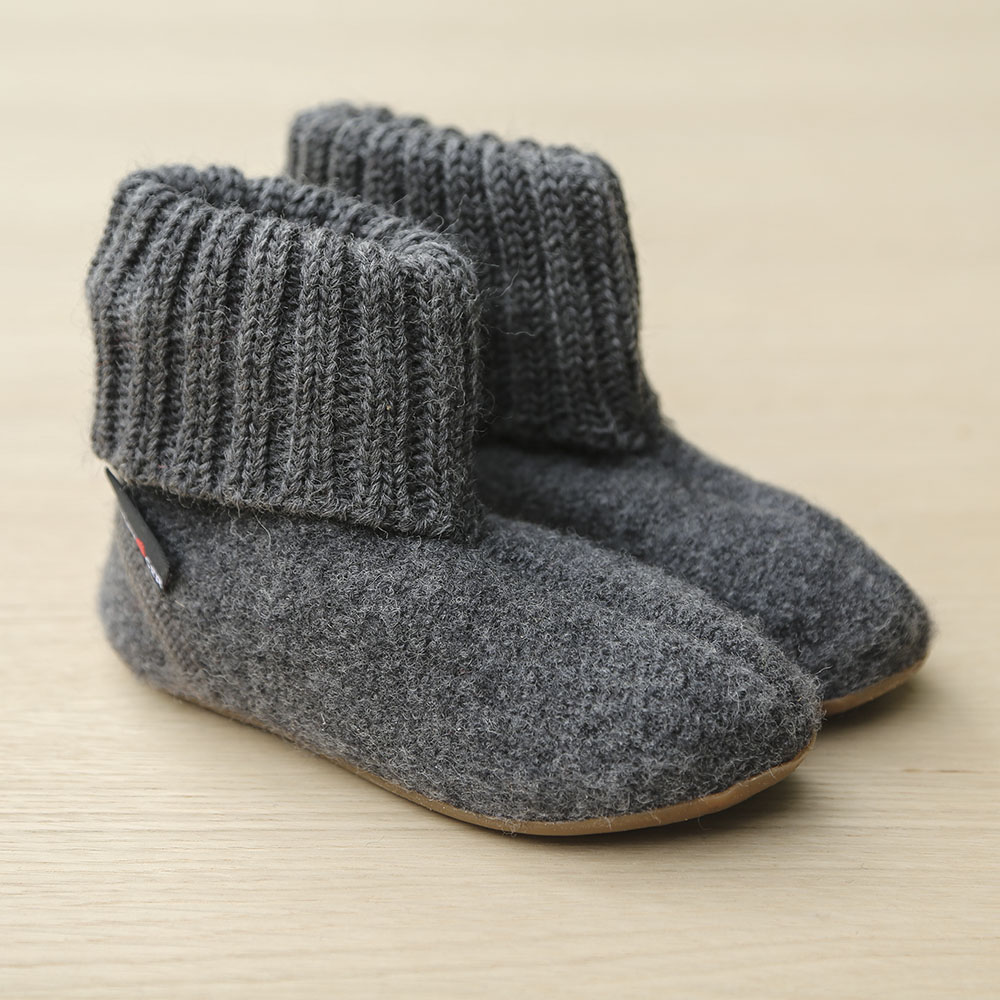 Haflinger Boiled Wool Slipper with Rubber Sole | Children's Slippers in ...