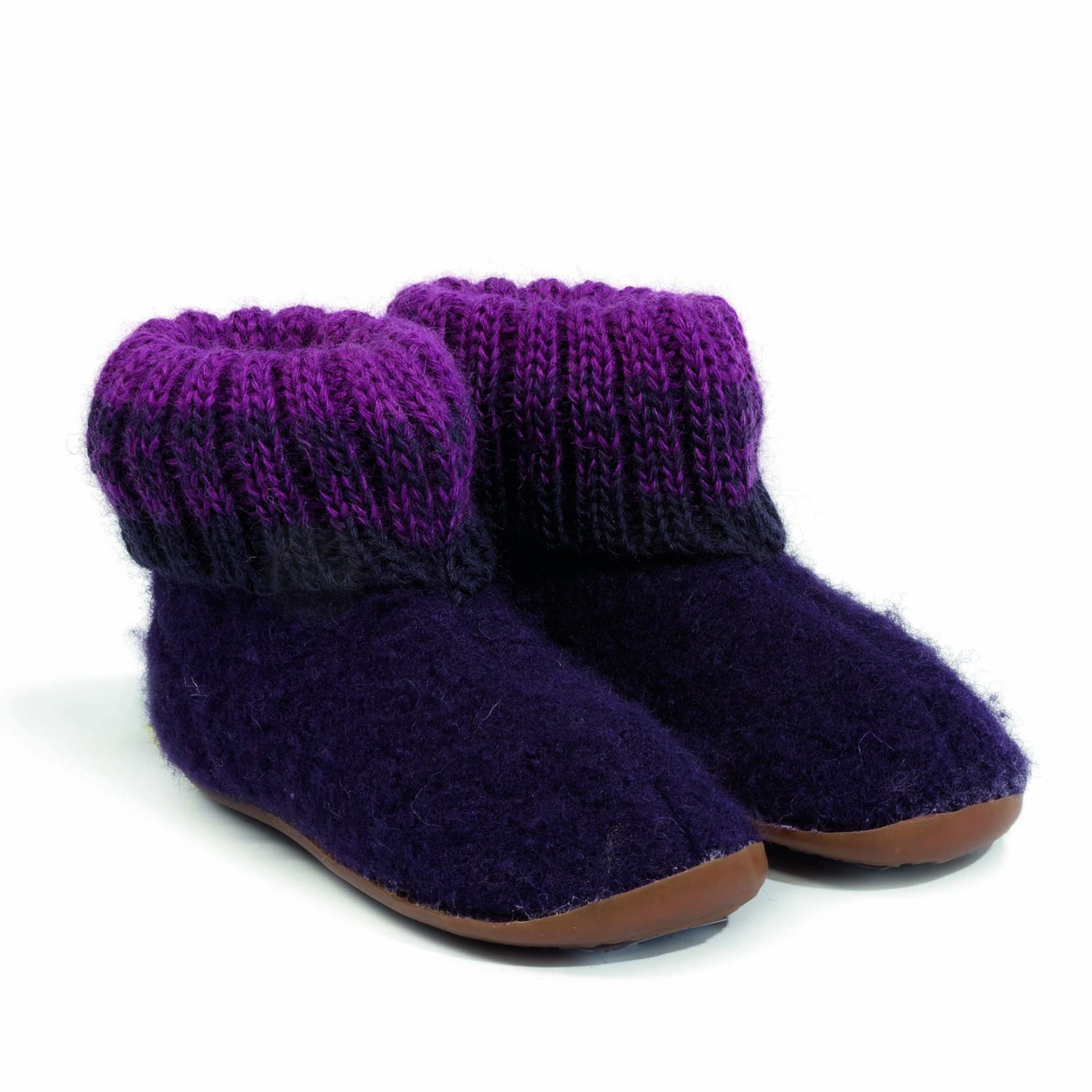 Haflinger Boiled Wool Slipper with Rubber Sole | Children's Slippers in ...