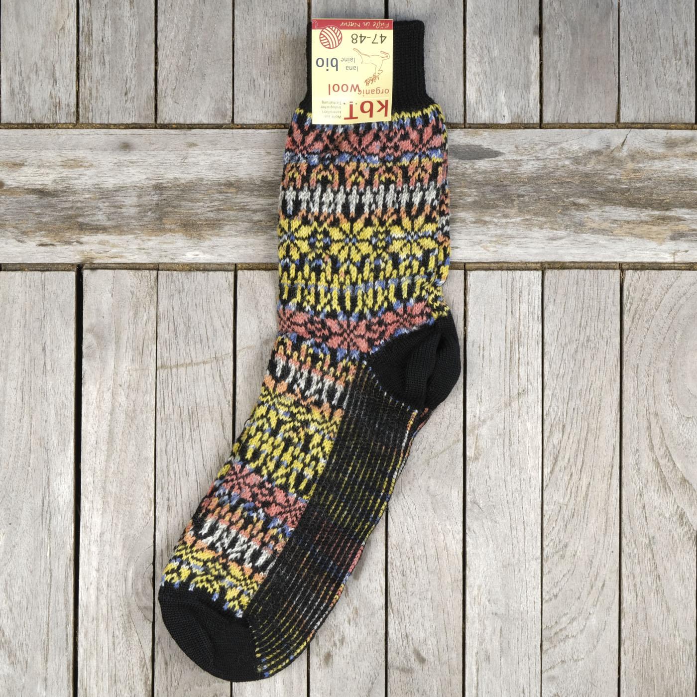 Starry Fair-Isle Socks in Thick Organic Wool | Fair-Isle Sock in Thick ...