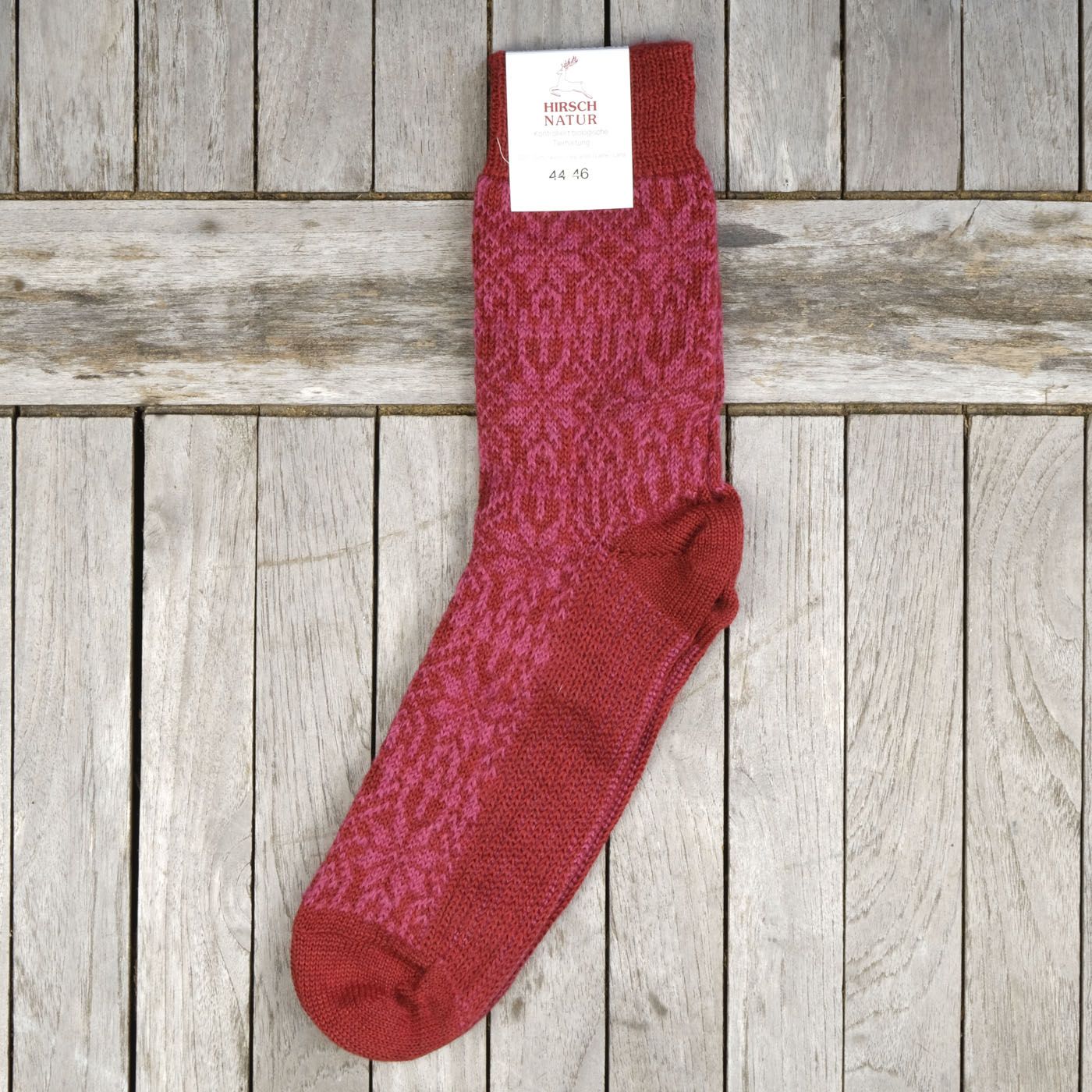 Starry Fair-Isle Socks in Thick Organic Wool | Fair-Isle Sock in Thick ...