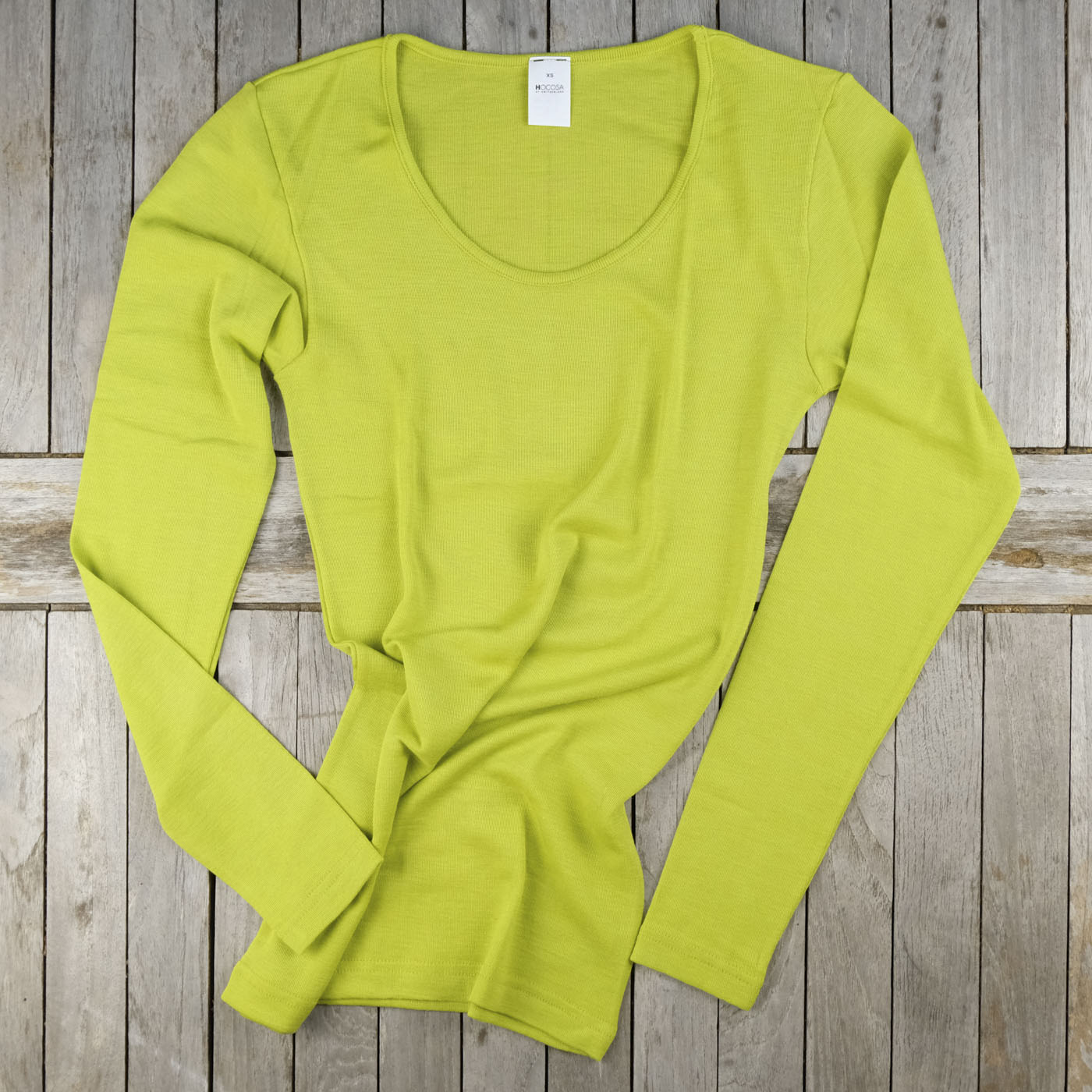 Women's Long-Sleeved Vest in Organic Merino Wool and Silk [0208/4926M ...