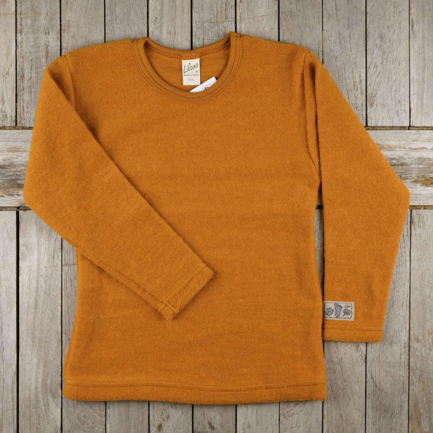 Children's Long-Sleeved 100% Organic Brushed Wool Jumper [250936] - £27 ...